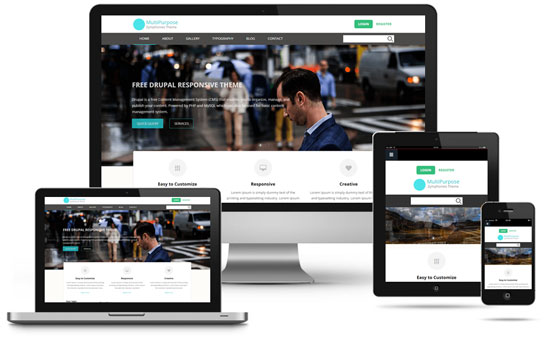 50 Best Free Responsive Drupal Themes - freshDesignweb
