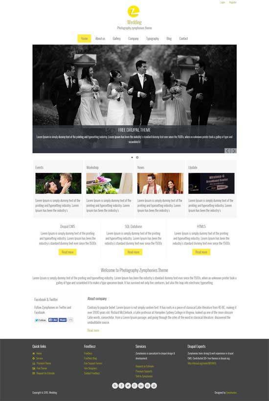 50 Best Free Responsive Drupal Themes - freshDesignweb
