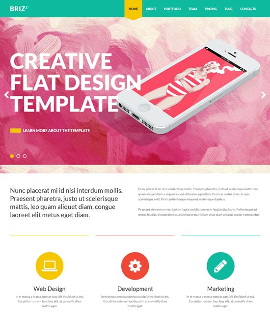 30 Best Flat Design Website Templates Free & Premium – freshDesignweb