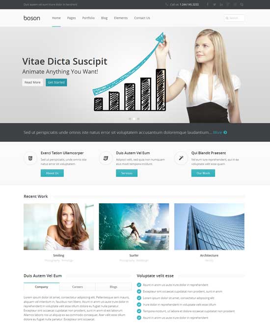 50 Best Free Responsive Drupal Themes - freshDesignweb