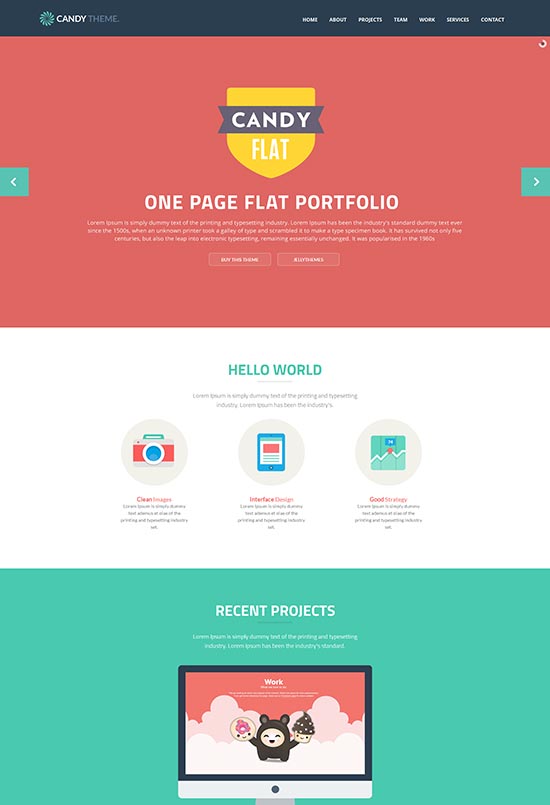 30 Best Flat Design Website Templates Free & Premium - freshDesignweb
