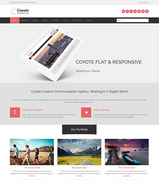 30 Best Flat Design Website Templates Free & Premium - freshDesignweb