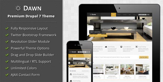 50 Best Free Responsive Drupal Themes - freshDesignweb