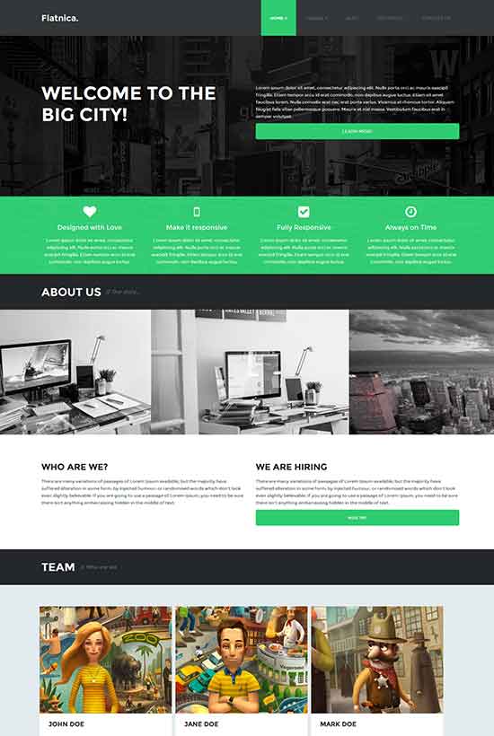 30 Best Flat Design Website Templates Free & Premium - freshDesignweb