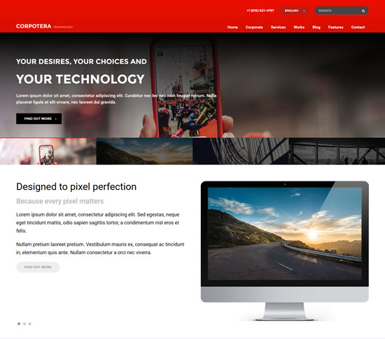 30 Best Flat Design Website Templates Free & Premium - freshDesignweb